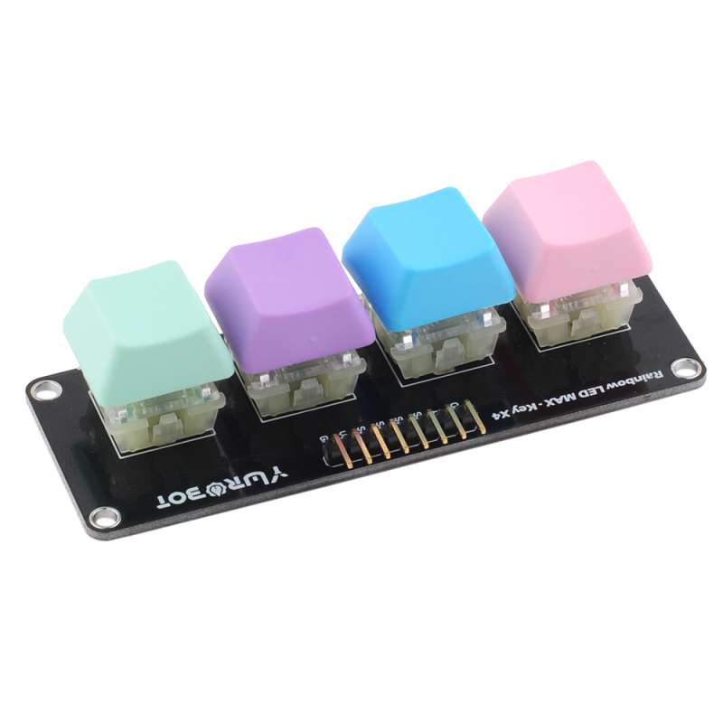 Module Clavier Mécanique 4 Touches RGB – Rainbow LED SK6812 pour ...