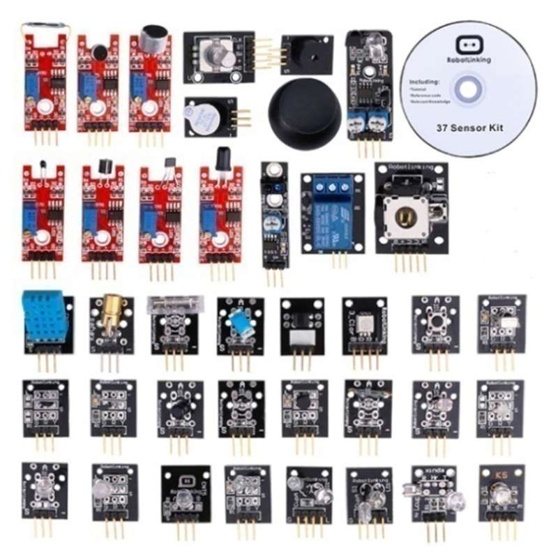 Kit de Capteurs Arduino 37 en 1 – Robotlinking | Modules & Capteurs ...