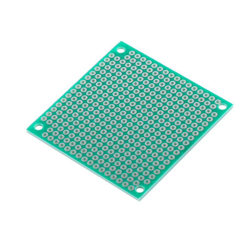 PCB universelle 5×5 cm – Simple face étamée 1.6 mm | ELECTRONIC SHOP ...