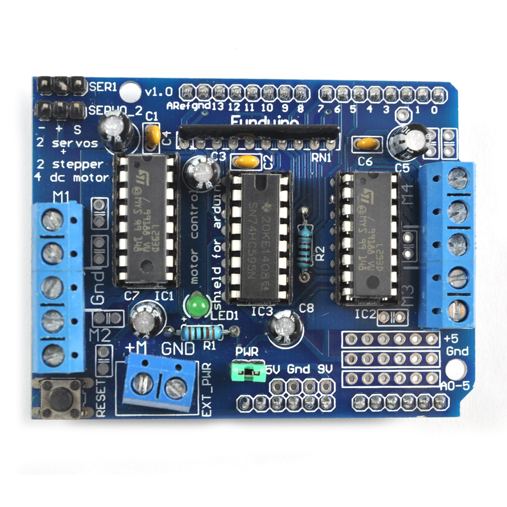 Shield Arduino L293D – Driver Moteur DC et Stepper pour Projets Arduino ...
