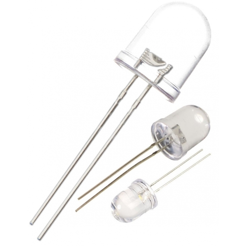 LED HL 10MM Violette – Diode LED 10mm Violet Haute Luminosité ...