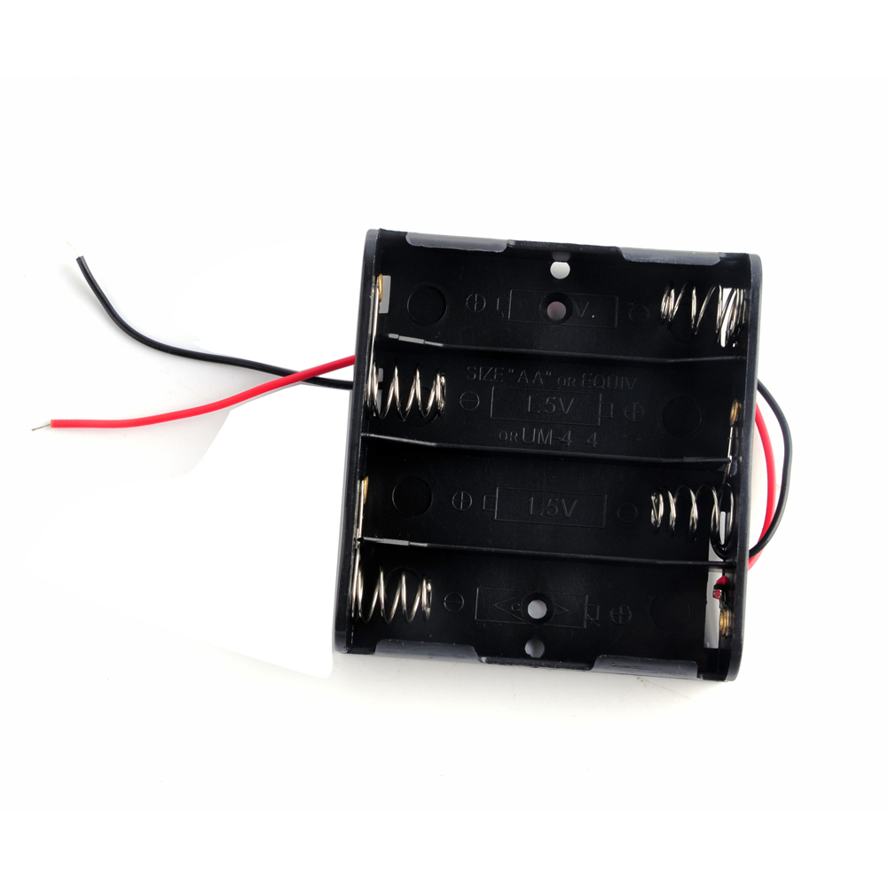 Boîtier de Piles 4xAA avec Fils et Connexion en Série | Electronic Shop
