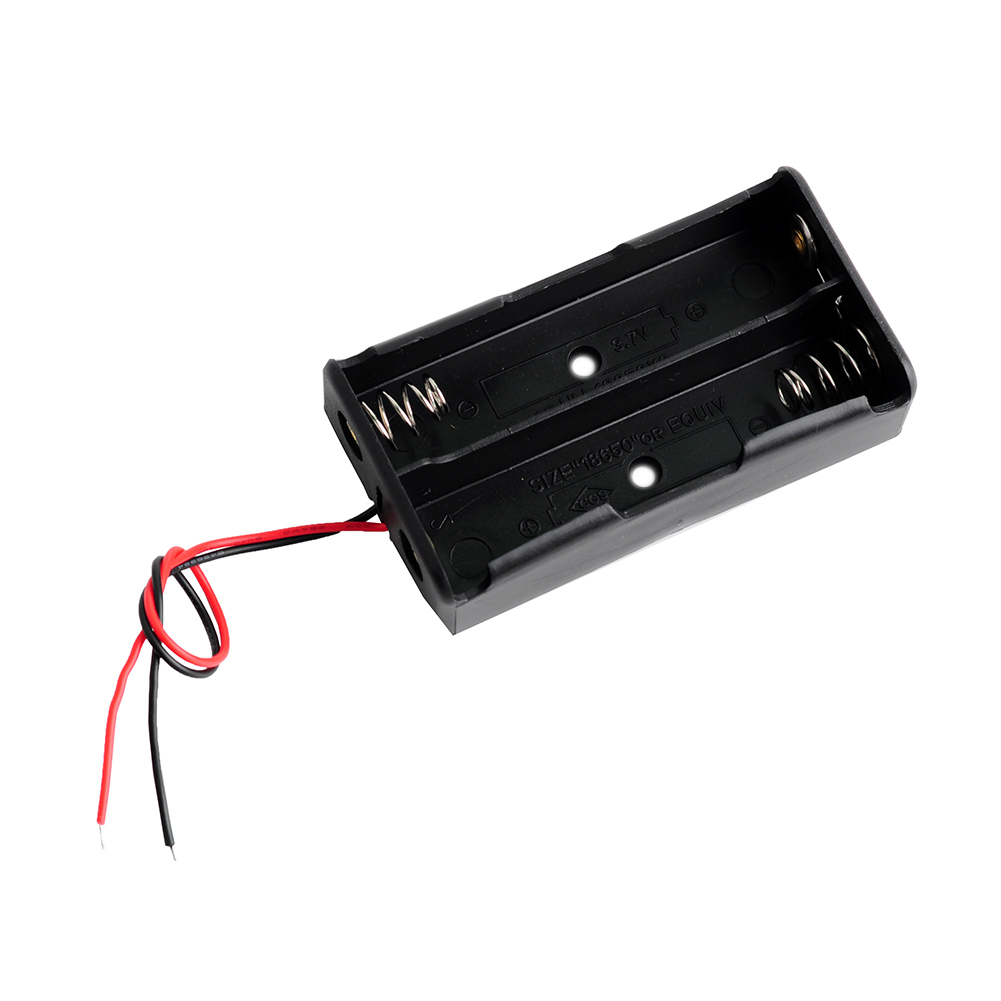 Support Pile 18650 – Boîtier 2 Emplacements avec Fils | Electronic Shop