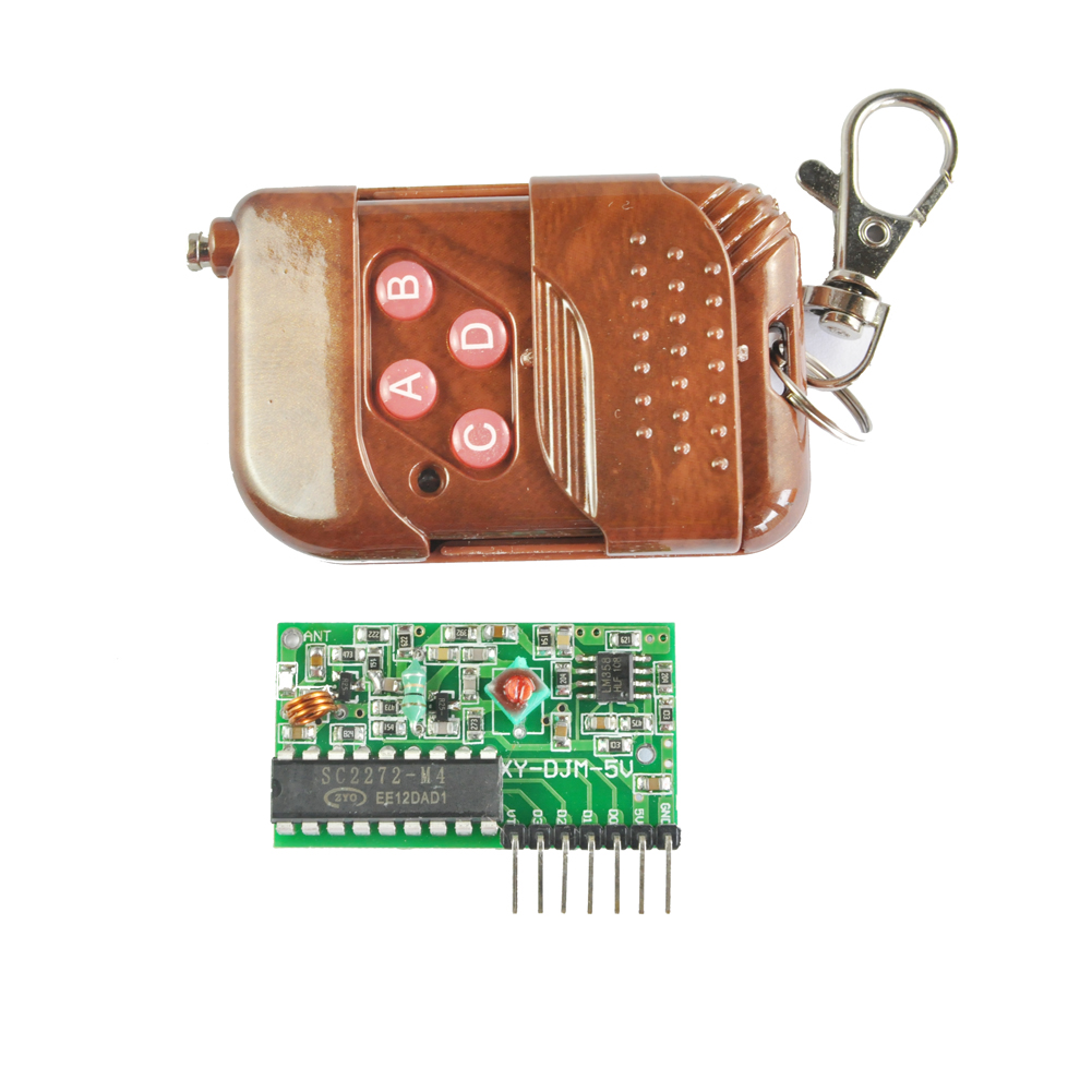 Kit Télécommande Sans Fil IC2262 2272 – 4 Canaux 4 Clés 315-433MHz ...