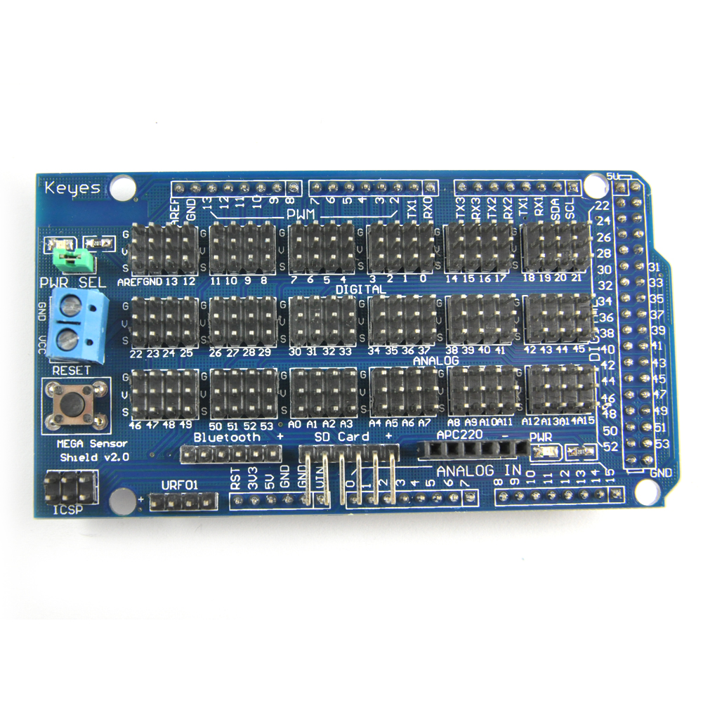 Mega Sensor Shield V2.0 – Carte d’Extension Compatible Arduino Mega ...