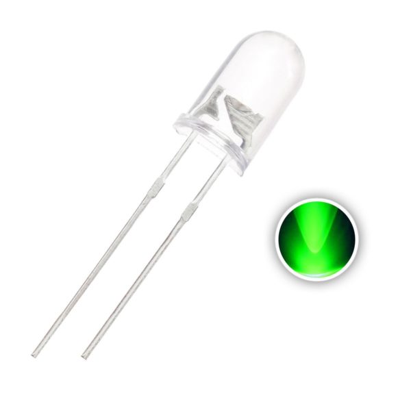 LED 5mm Verte – Composant Haute Luminosité pour Arduino, DIY ...