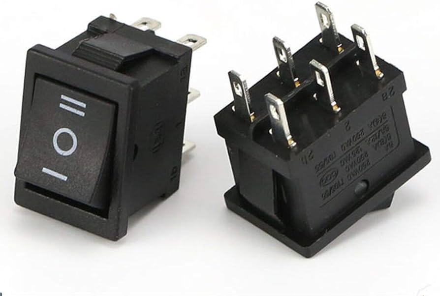 Interrupteur 2 Positions 15A/20A 250VAC 6 Pôles – Commutateur ...
