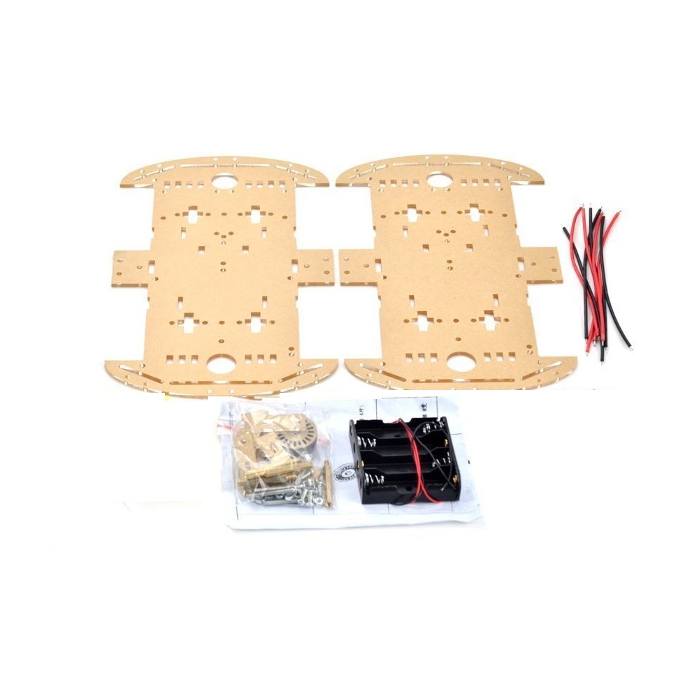 Châssis 4WD pour Robot Intelligent – Sans Roues ni Moteurs | Electronic ...