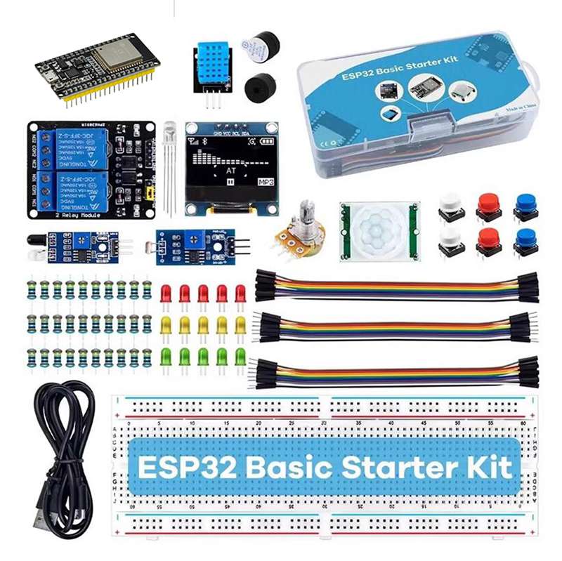 ESP32-38Pin Basic Starter Kit – Kit IoT Complet pour Débutants ...