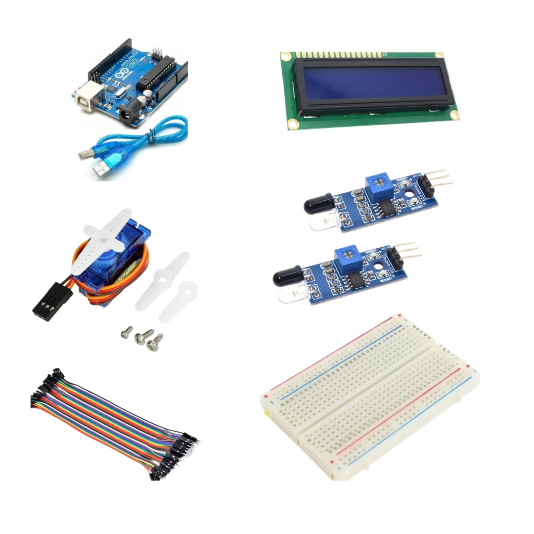 Kit Arduino Parking Automatique avec 2 Capteurs IR, Servo SG90 et LCD ...