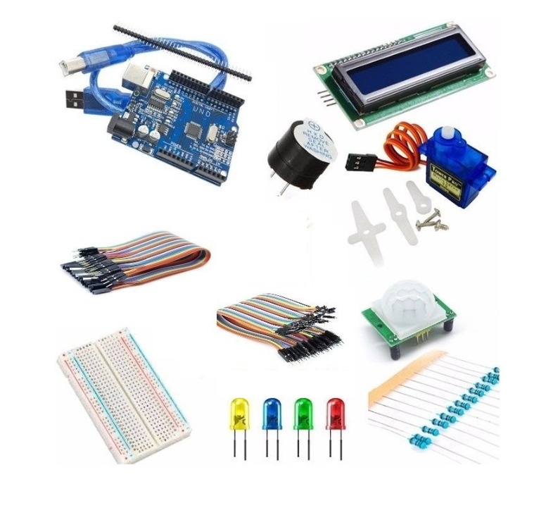 KIT Arduino UNO avec Écran LCD 1602, Capteur de Mouvement, Servo Moteur ...