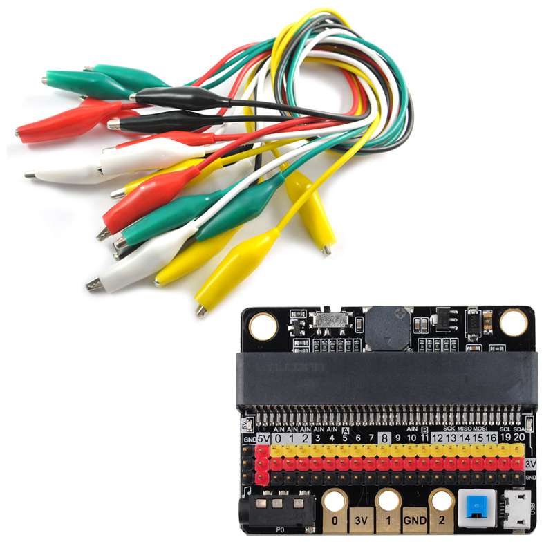 Carte d’extension I/O pour micro:bit avec câbles crocodile – Projets ...