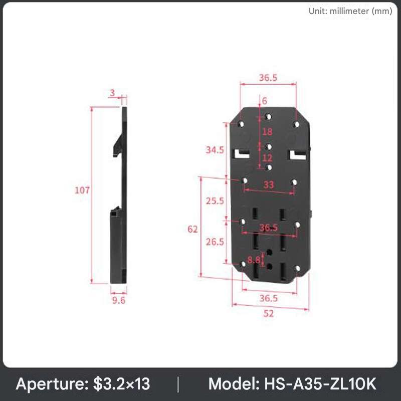 Support de montage HS-A35-ZL10K ENMG – Rail DIN 35 mm robuste ...
