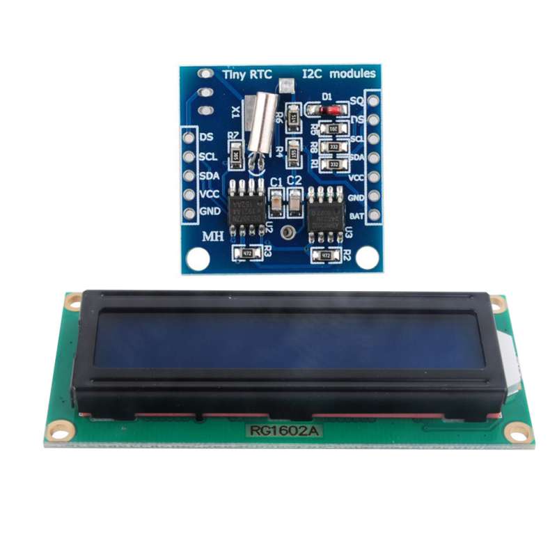 Module DS1307 RTC + LCD I2C 1602 – Affichage heure/date pour Arduino ...